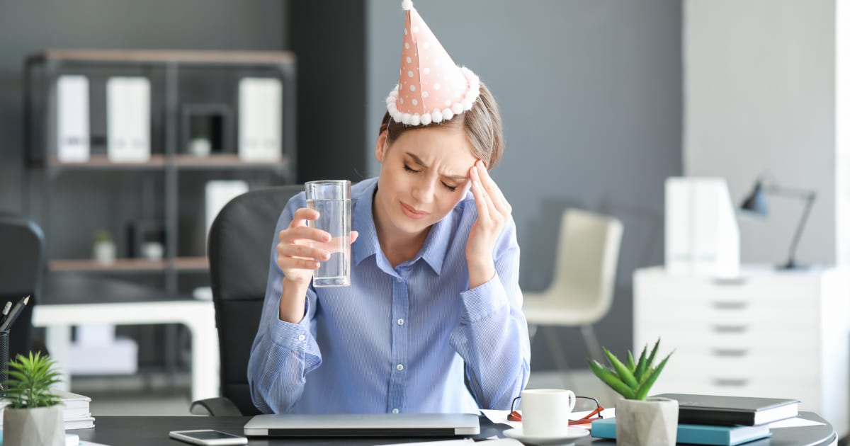 work while others party