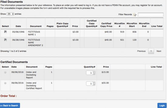 Pennsylvania Business Search | Corporation | LLC | Partnership ...