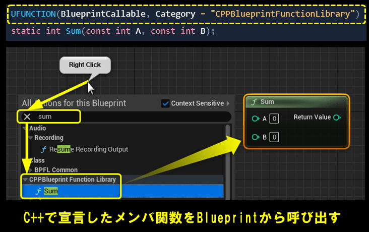 【C++】UFunction｜Unreal Engine 5から始める C++ & Blueprint
