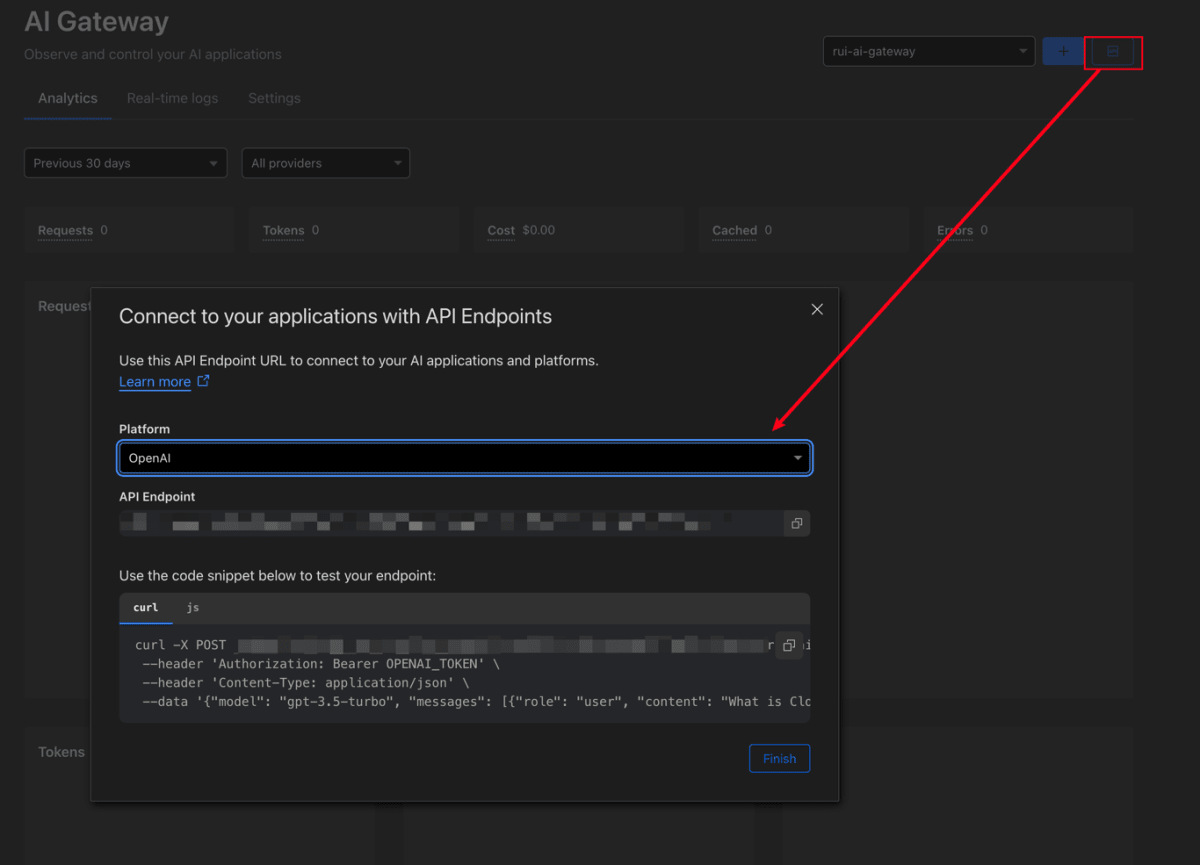 AI Gatewayを使ってみる