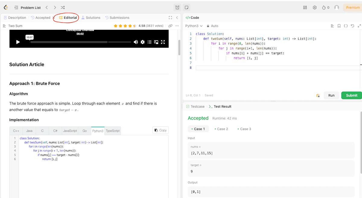 Leetcodeでプログラミング学習leetcodeの使い方