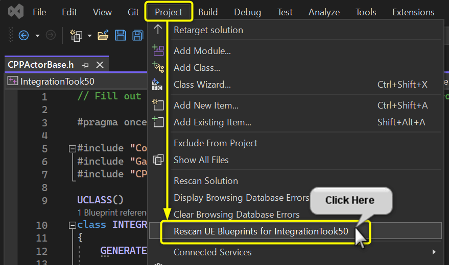 Visual Studio Integration Tool