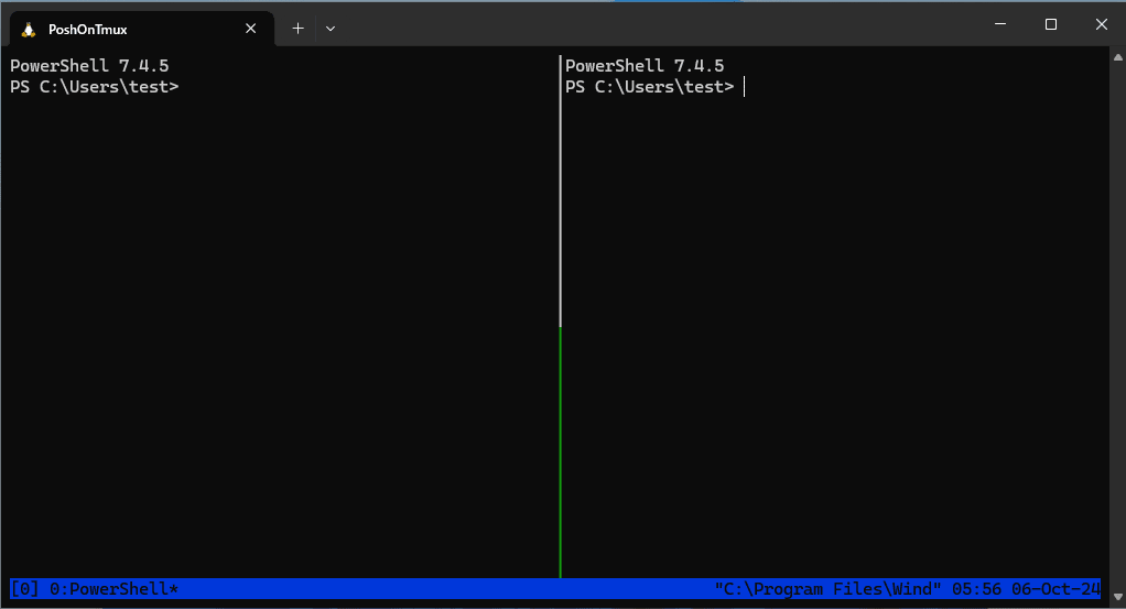 Windows Powershell環境でtmuxを使うツールを公開しました