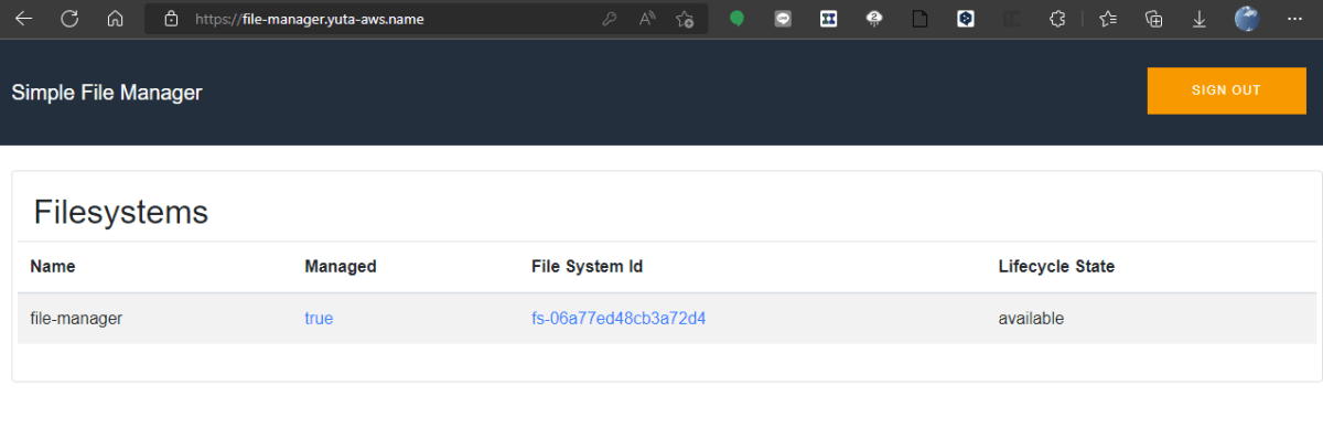 EFSのファイル管理をGUIで管理するAWSソリューションを使ってみた