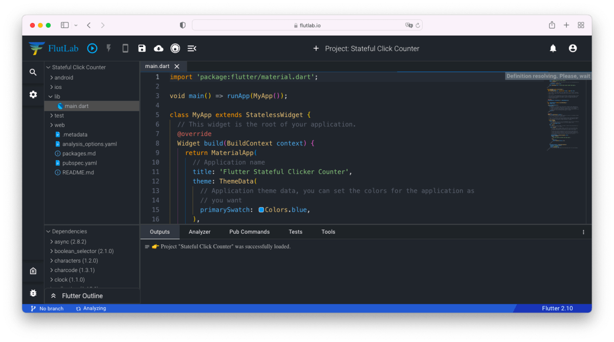 01.IDE｜Flutter実践入門