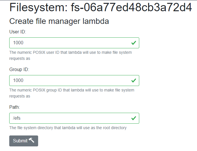 EFSのファイル管理をGUIで管理するAWSソリューションを使ってみた
