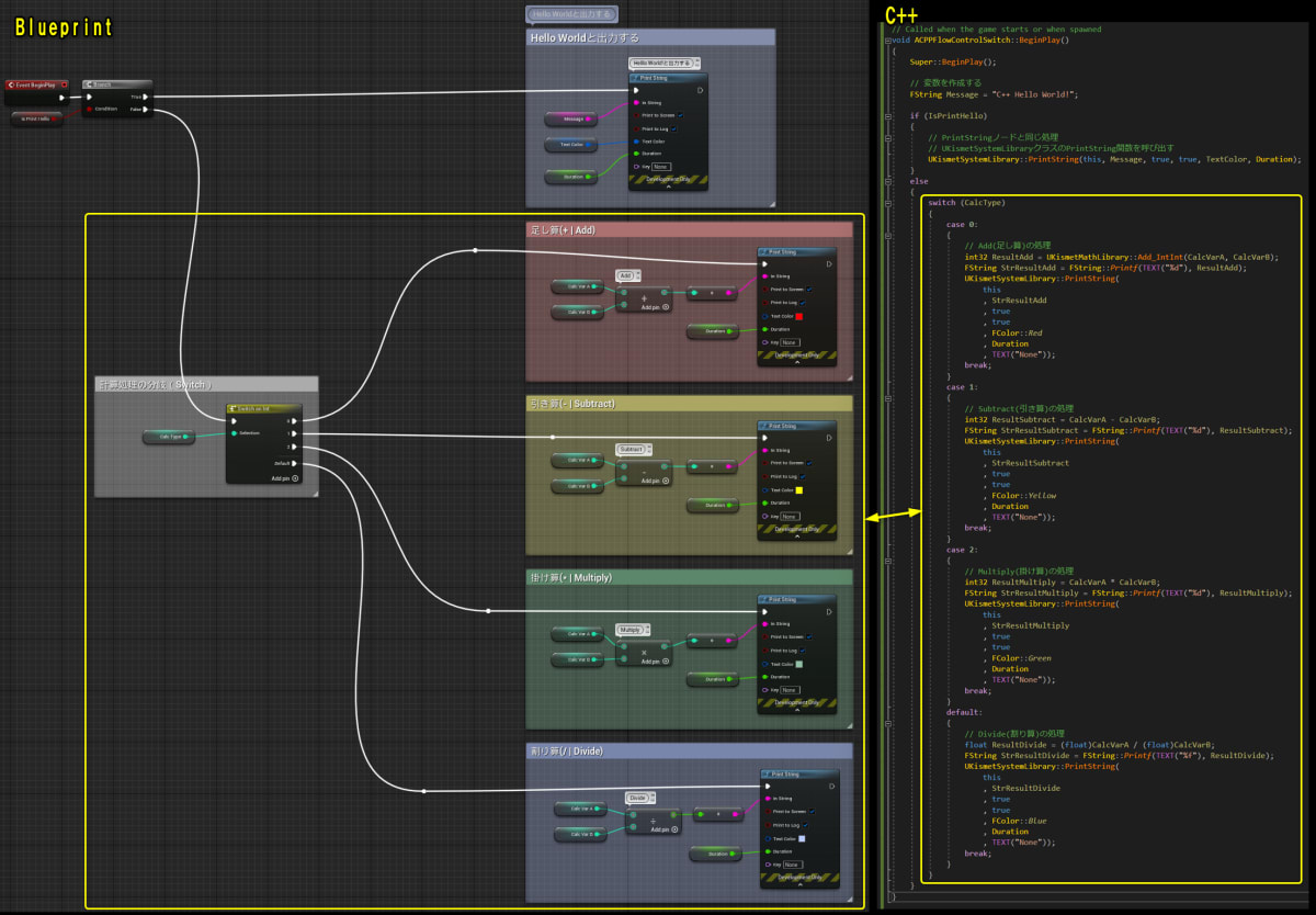 【C++】Flow Control(Switch)｜Unreal Engine 5から始める C++ & Blueprint