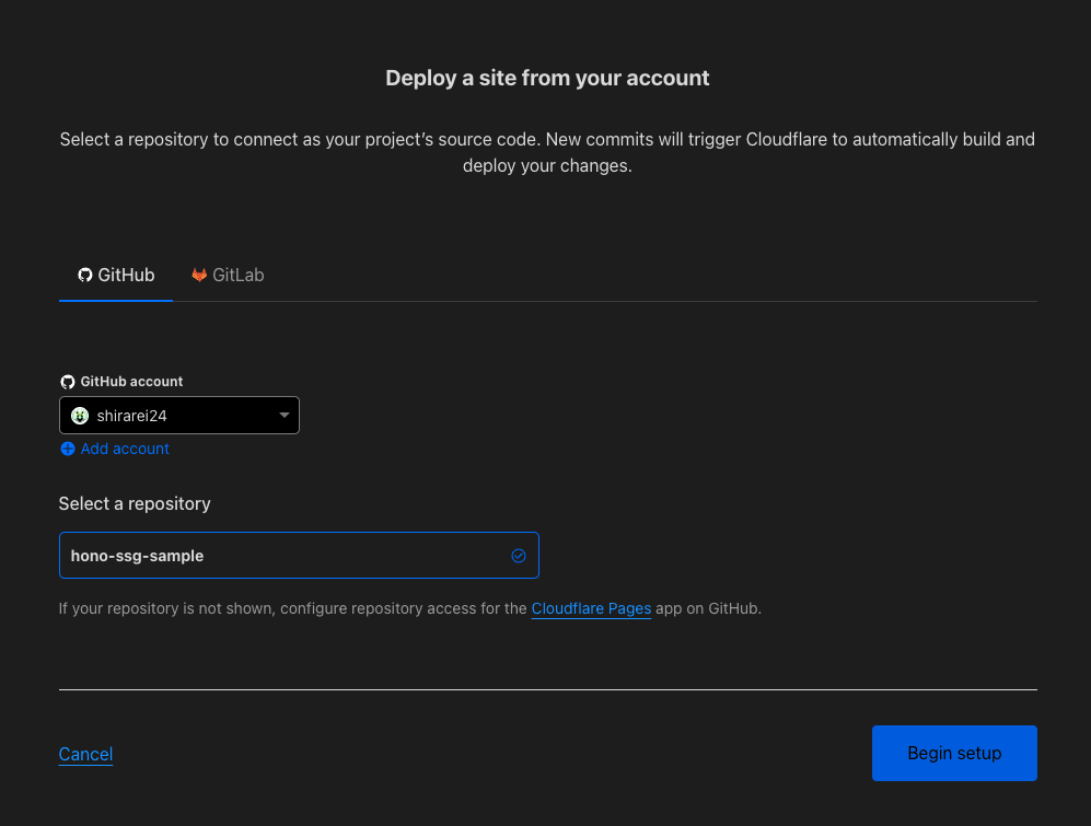 Honossgなwebサイトをcloudflare Pagesでデプロイするまでのメモ 