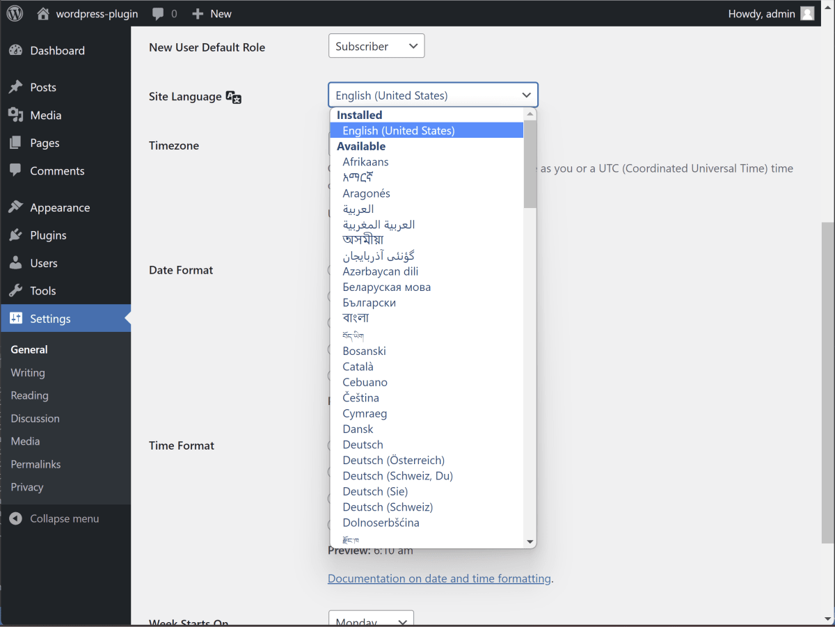 wp-envで起動するWordPressを日本語に対応させる2つの方法