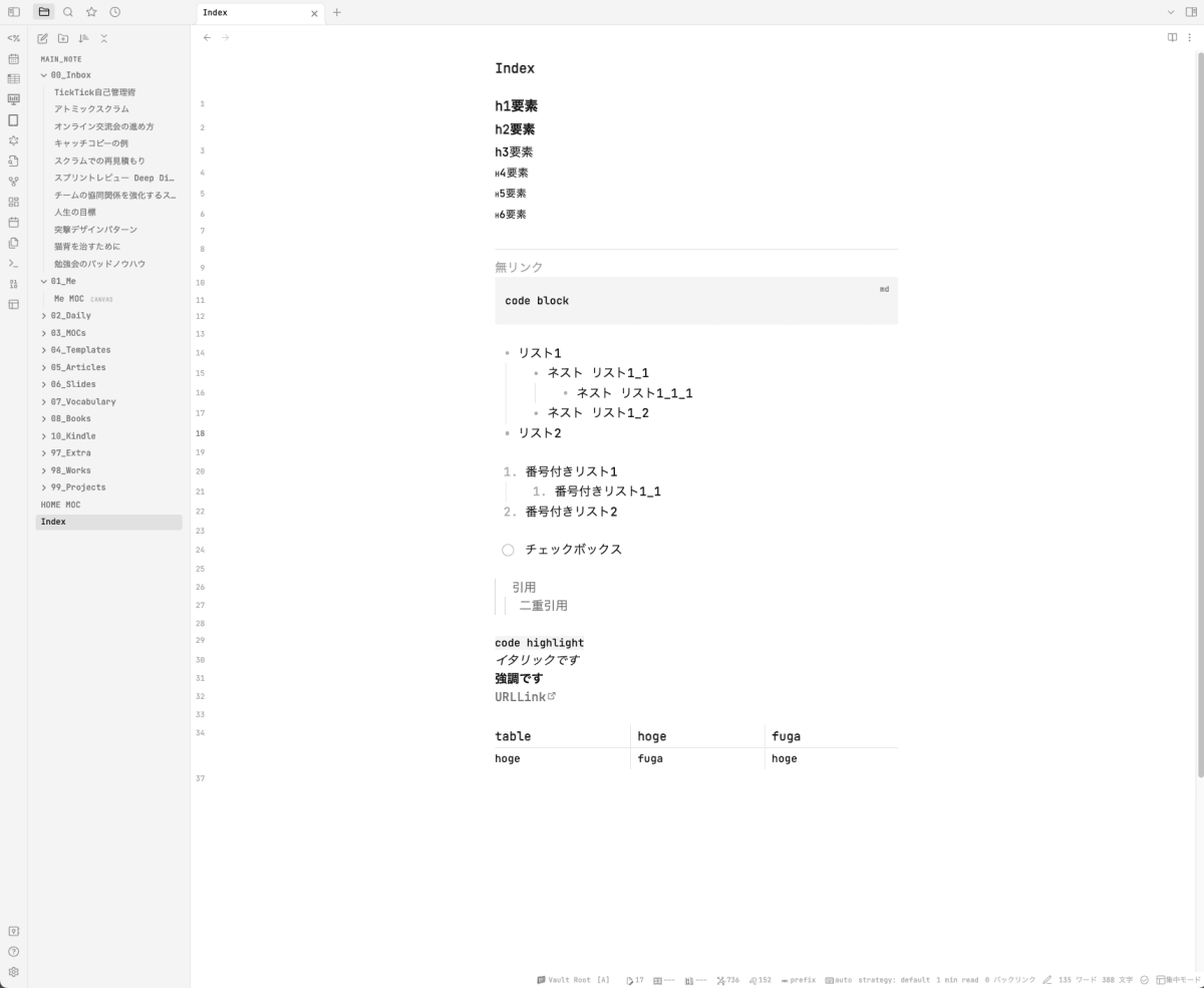 Obsidianのテーマを探した時のメモ