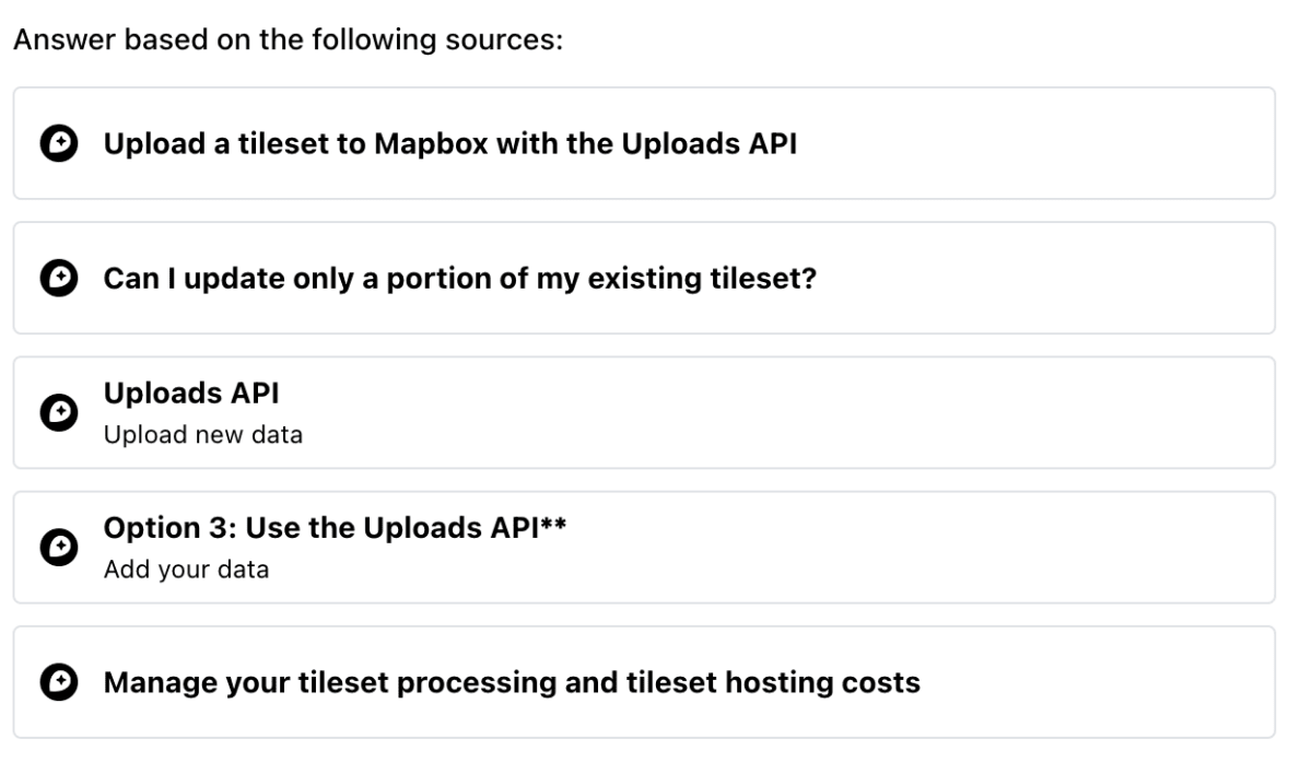 Mapbox Docs AI (AIチャットボット) を使ってみる