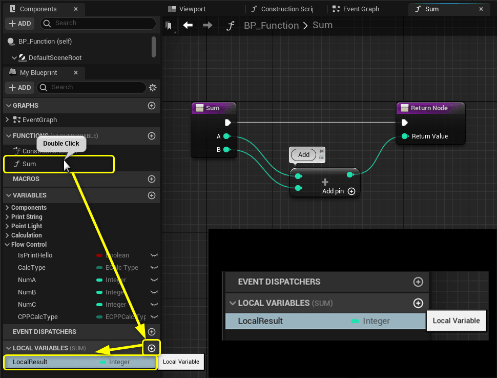 【BP】Function（関数）｜Unreal Engine 5から始める C++ & Blueprint