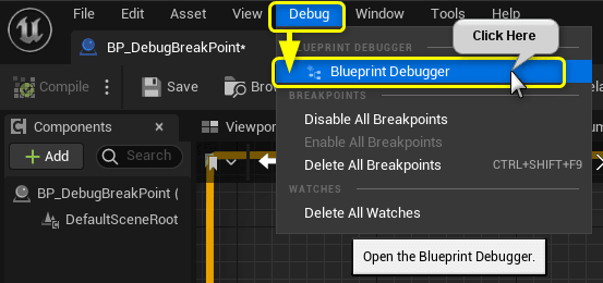 【BP】Blueprint Debugger Window｜Unreal Engine 5から始める C++ & Blueprint