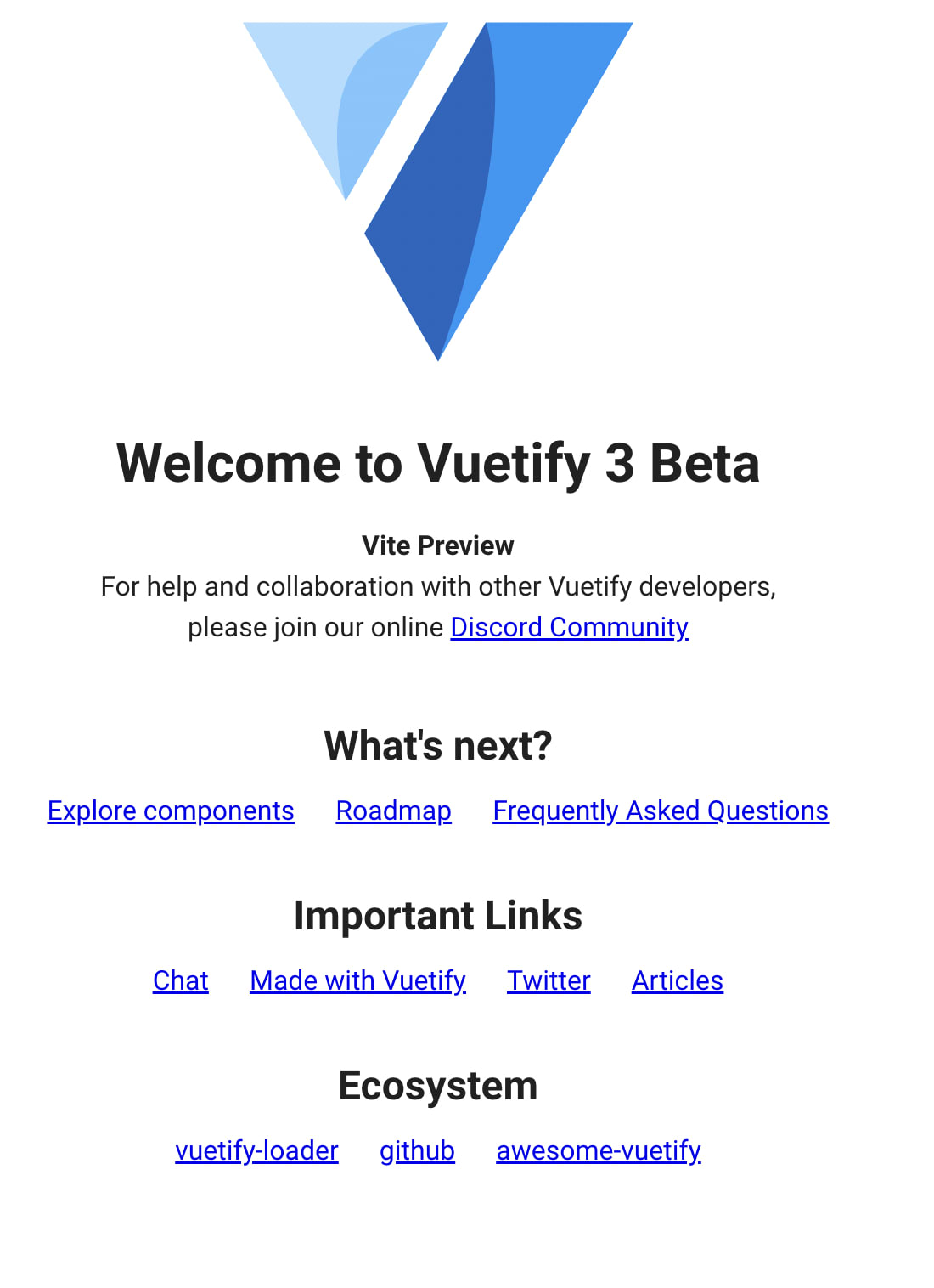 環境構築 Vue3 Ts Vuetify3 Beta Vite Vue Router Tailwind Css
