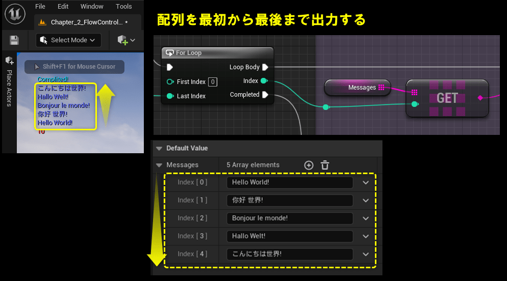 【BP】Flow Control（Loop）｜Unreal Engine 5から始める C++ & Blueprint