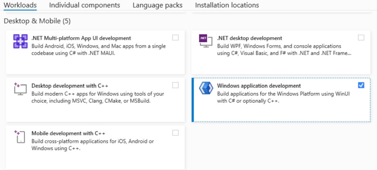 WinUI (C#) アプリ開発環境を整えよう