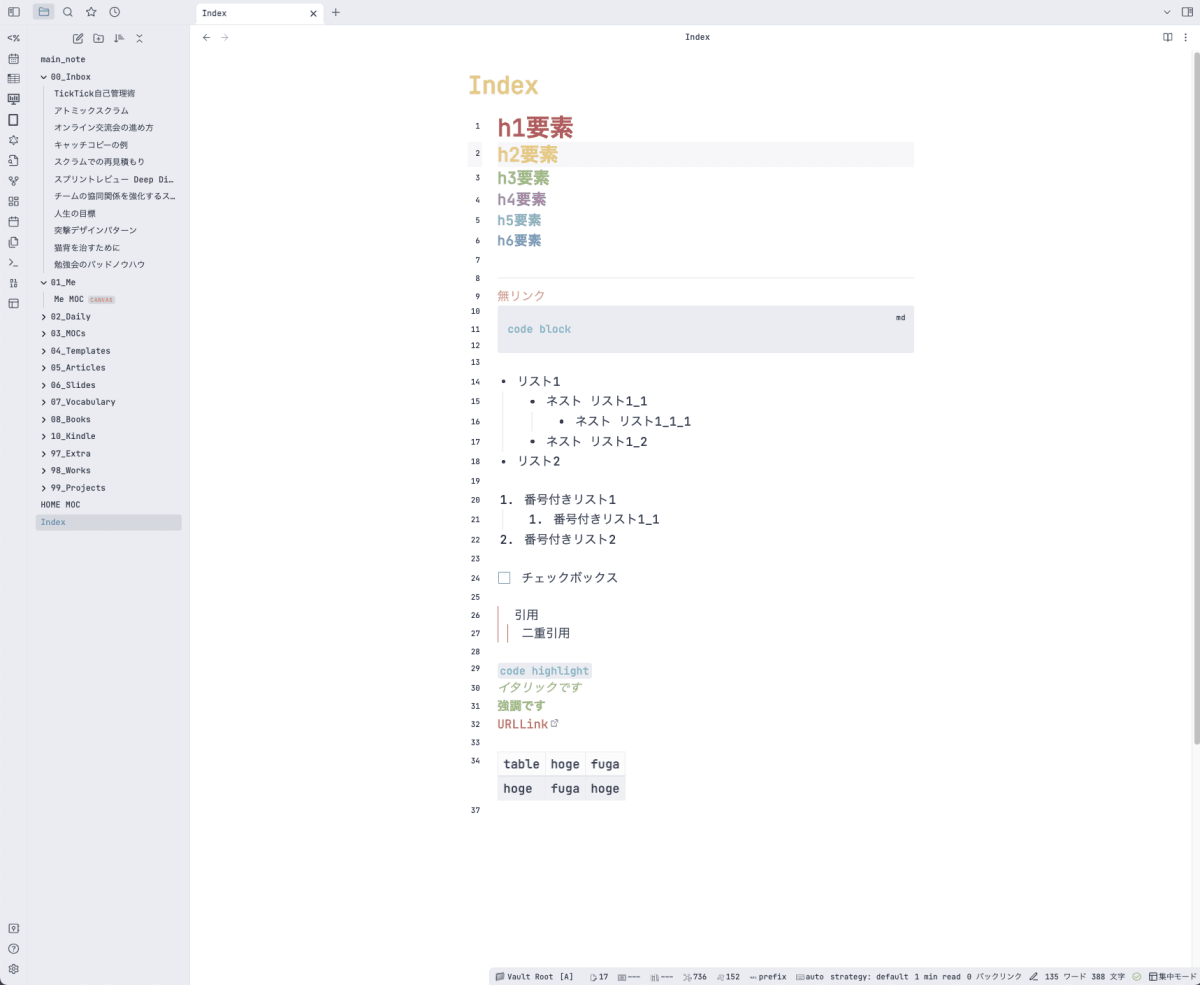 Obsidianのテーマを探した時のメモ