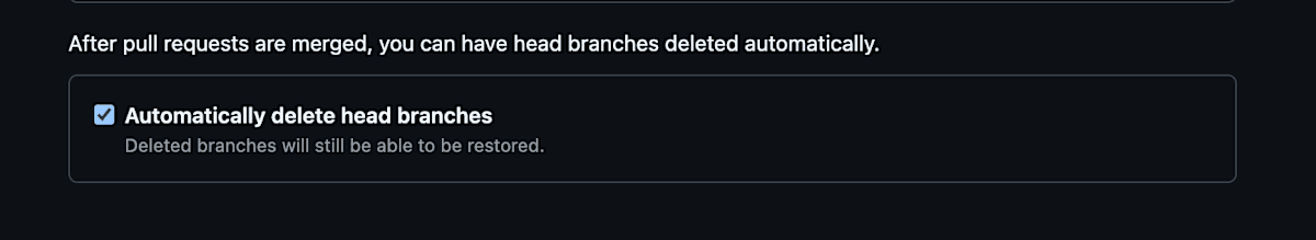 Automatically deletehead branches Loading