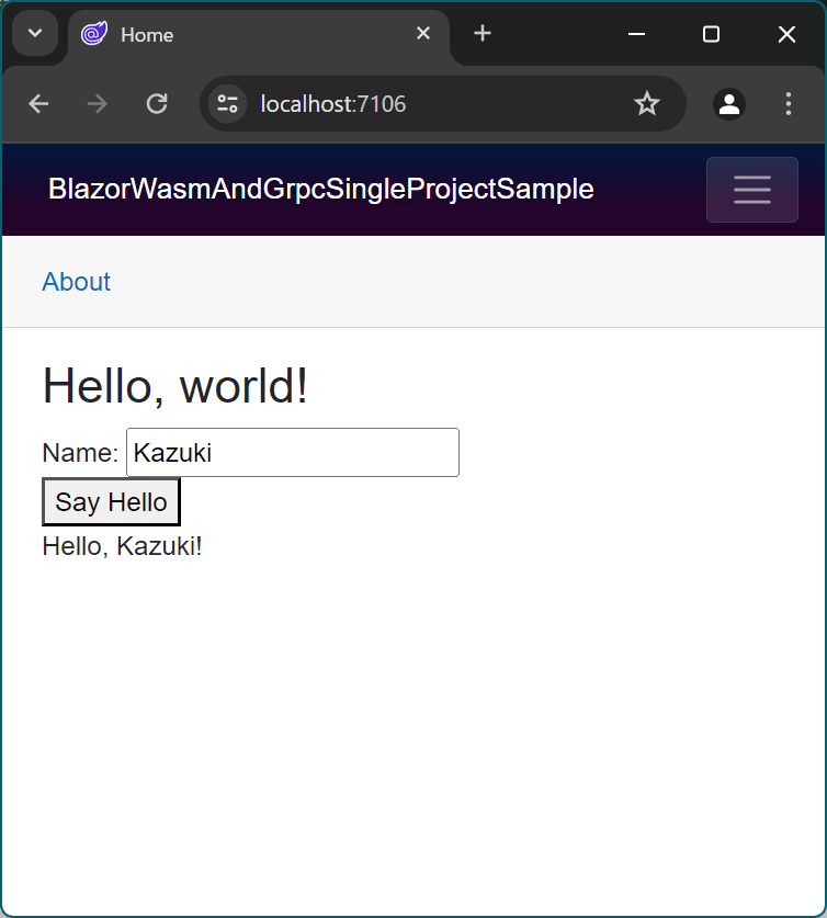 .NET 8 の Blazor で WASM + gRPC のプロジェクトを作る .NET 8 の Blazor で WASM + gRPC のプロジェクトを作る