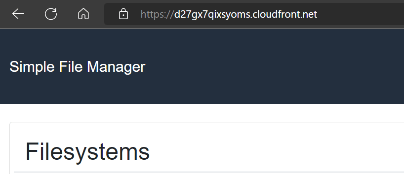 EFSのファイル管理をGUIで管理するAWSソリューションを使ってみた