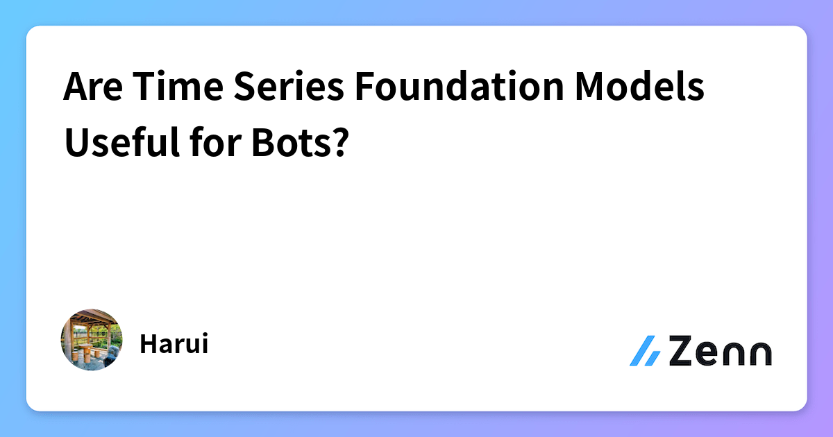 Are Time Series Foundation Models Useful for Bots?