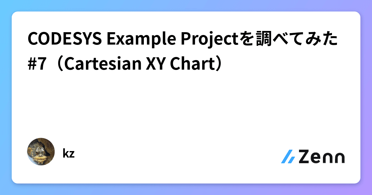 CODESYS Example Projectを調べてみた#7（Cartesian XY Chart）