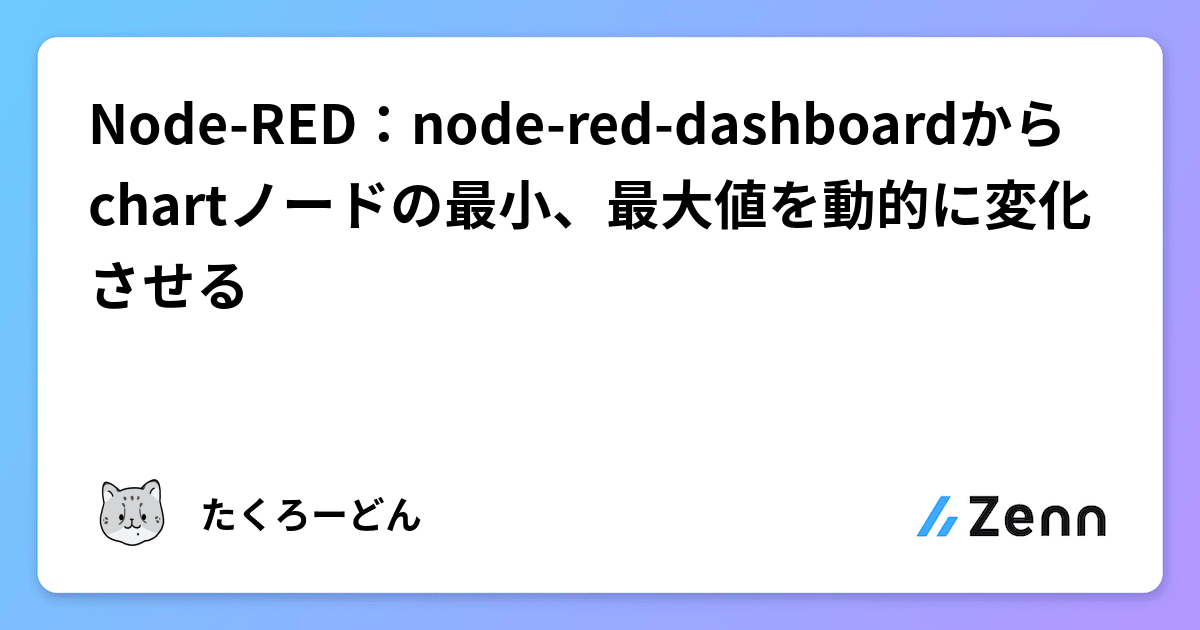 Node-RED：node-red-dashboardからchartノードの最小、最大値を動的に変化させる