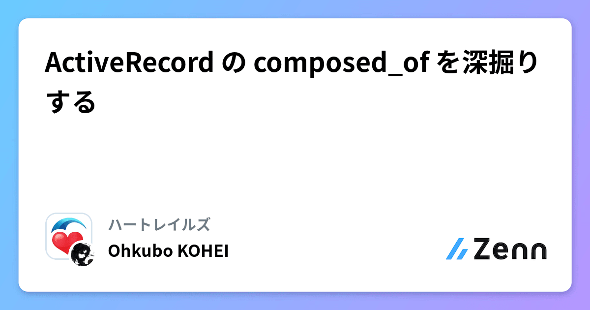ActiveRecord の composed_of を深掘りする