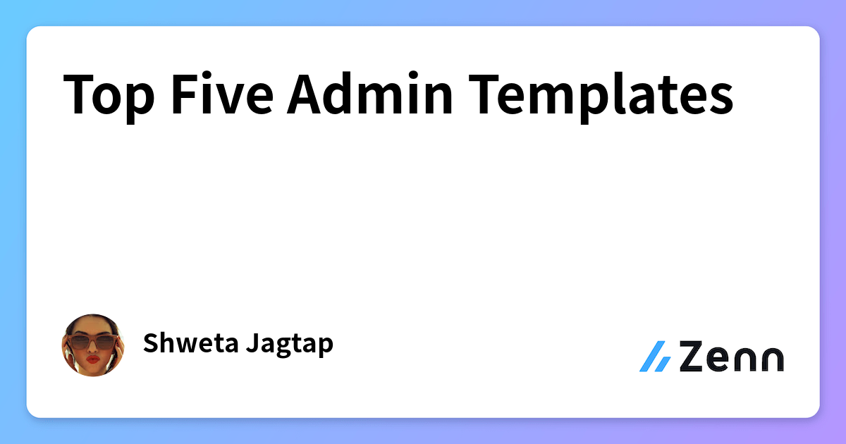 Top Five Admin Templates