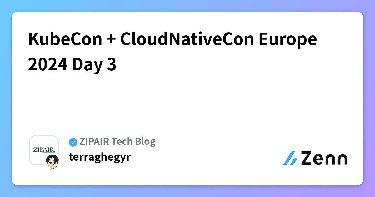 KubeCon + CloudNativeCon Europe 2024 Day 3