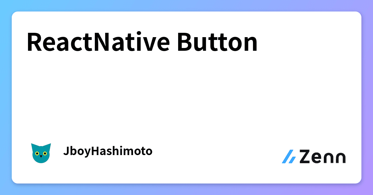 ReactNative Button