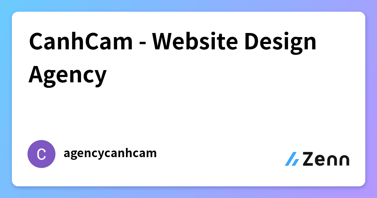 CanhCam - Website Design Agency