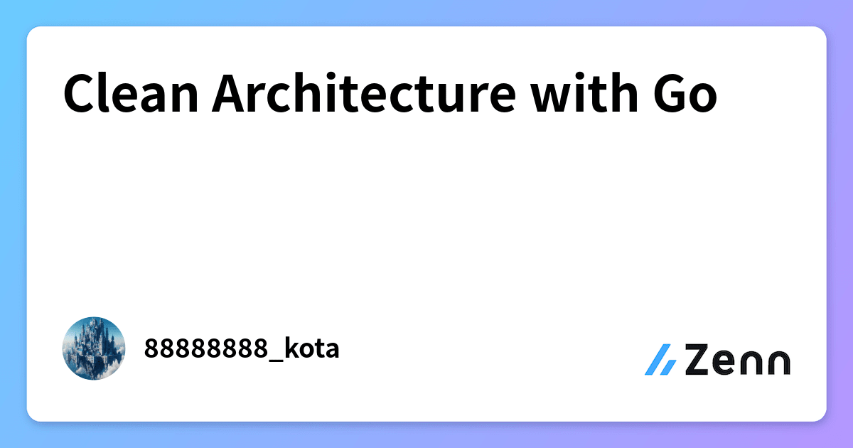 Clean Architecture with Go