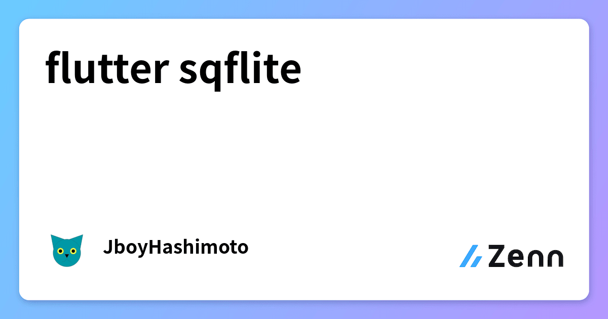 flutter sqflite