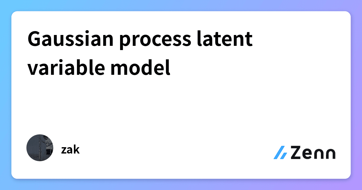 Gaussian process latent variable model