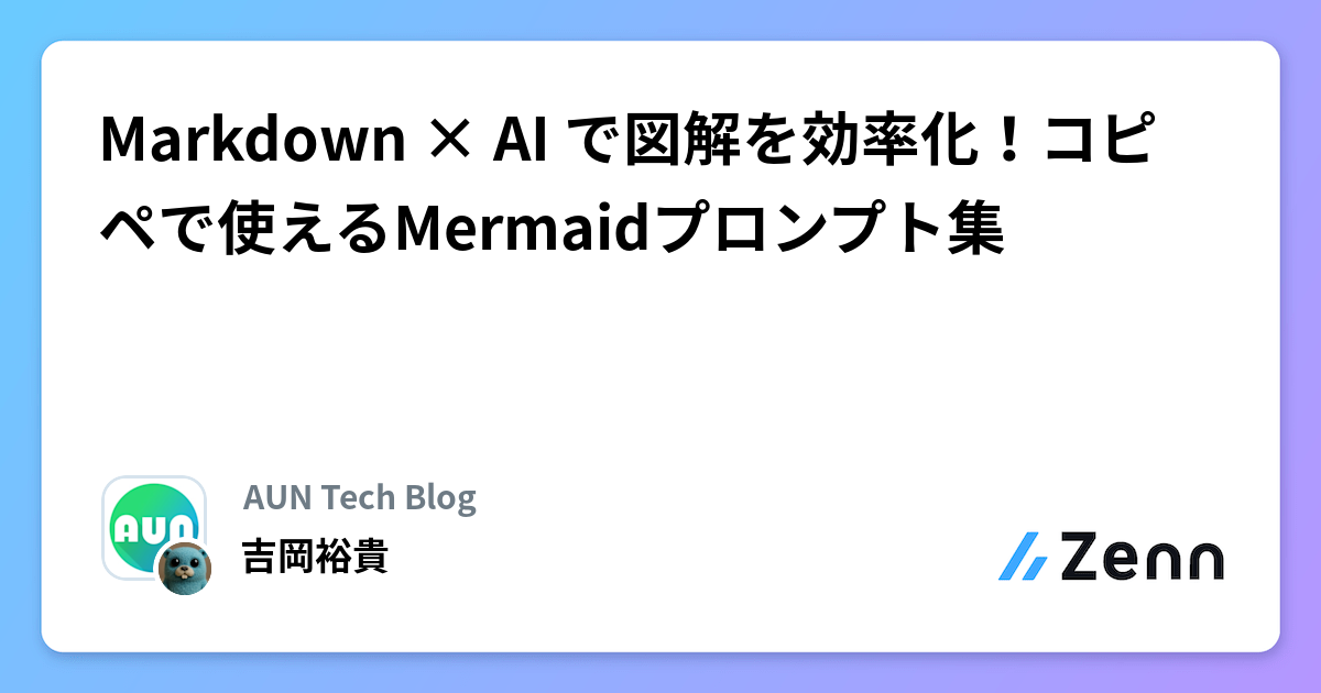 Markdown × AI で図解を効率化！コピペで使えるMermaidプロンプト集