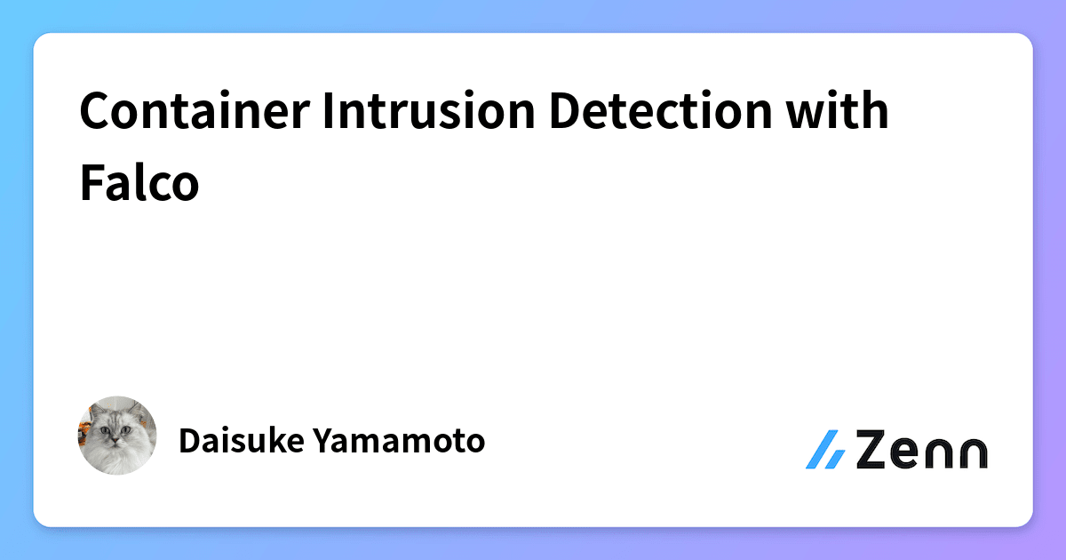 Container Intrusion Detection with Falco 📢
