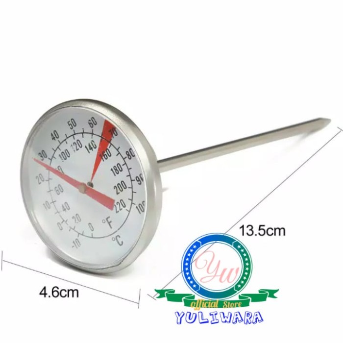 Jual Termometer Kopi Pengukur Suhu Minuman Steinless Stell 100Â°C Dapur ...
