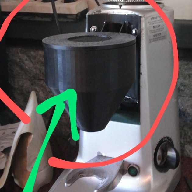 Jual 3D Print Funnel-type doserless mod for Mazzer coffee grinder (Kode ...