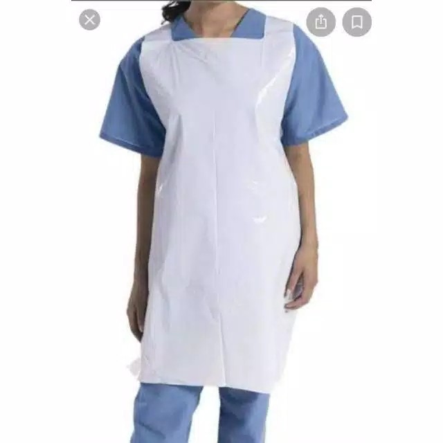 Jual Isi 30 pcs - Disposable Apron Plastik - Apron Medis - Celemek ...