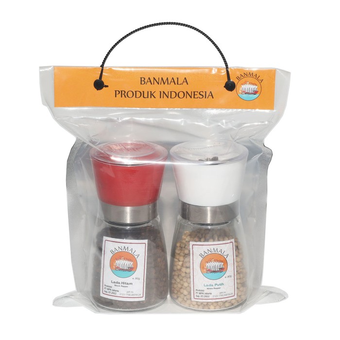Jual Paket Merah Putih Lada Hitam & Putih dalam botol gilingan burr ...