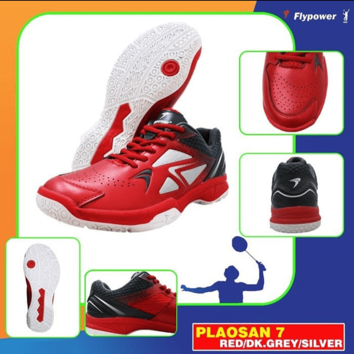 Jual Sepatu Badminton ORIGINAL FLYPOWER PLAOSAN 7 (Kode 006)) di Seller ...
