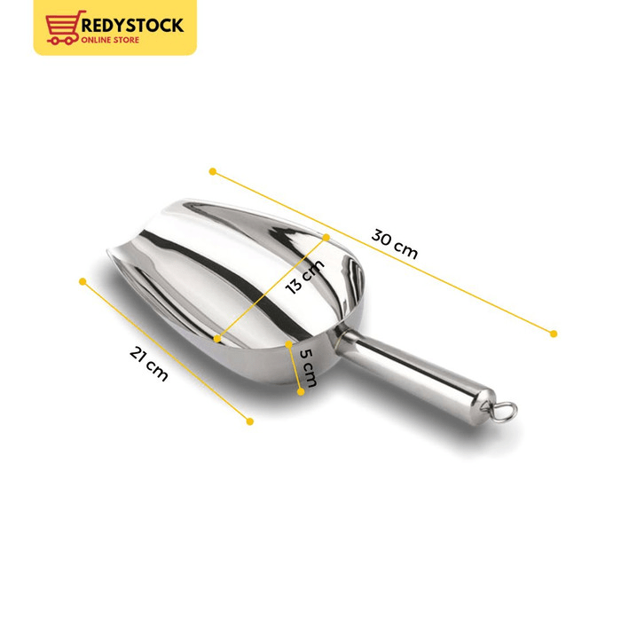 Jual SCOOP ES BATU ICE SHOVEL - SENDOK BERAS - SUGAR SCOOP STAINLESS ...