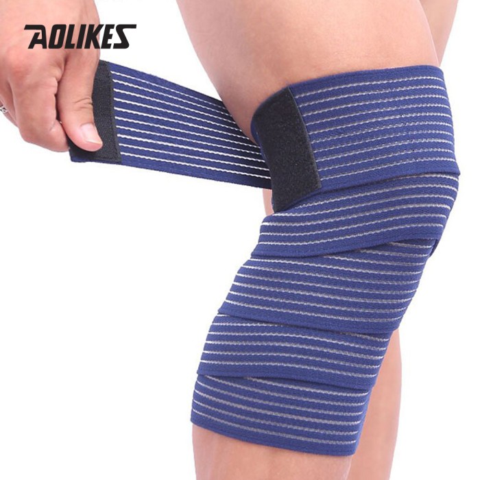 Jual Aolikes 1516 Knee Pad Brace Bandage 120cm - Pelindung lutut Deker ...