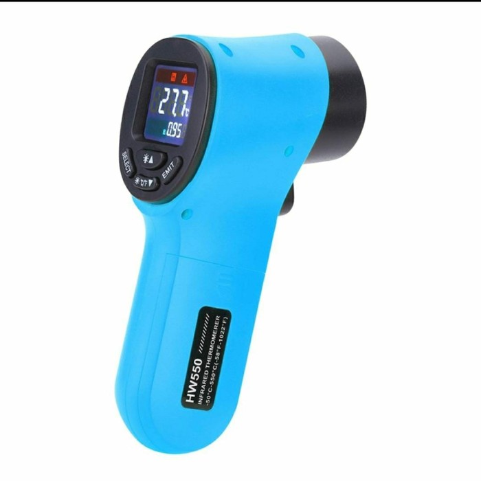 Jual Termometer infrared suhu makanan susu bayu air panas HW55 - Biru ...