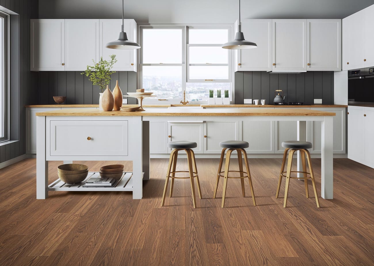 Mohawk RevWood Plus Smooth Amber Oak - Premium Laminate