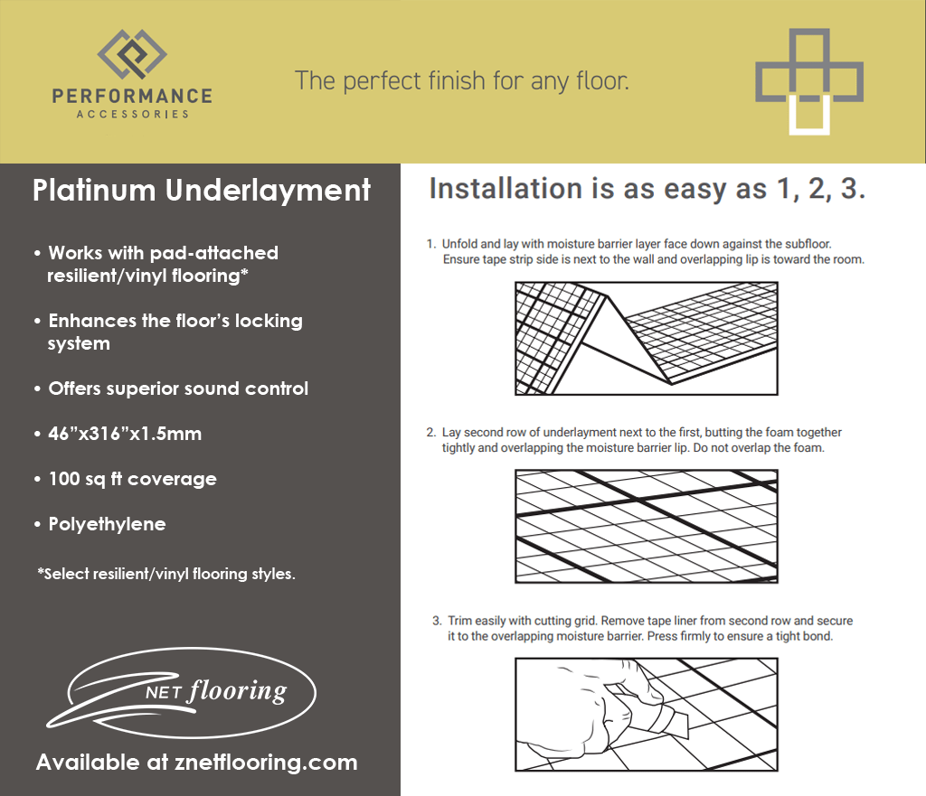 Mohawk's Performance Accessories - Platinum Fanfold Underlayment - LU39 ...