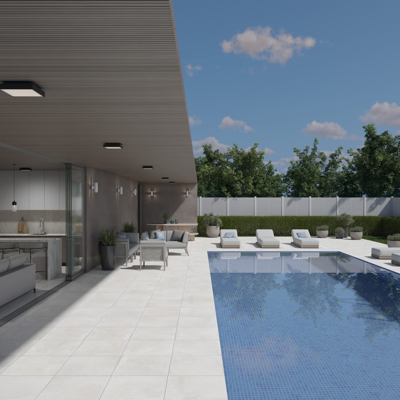 Daltile White 24 x 24 Xterior Paver Textured - RK10XTP2424TX