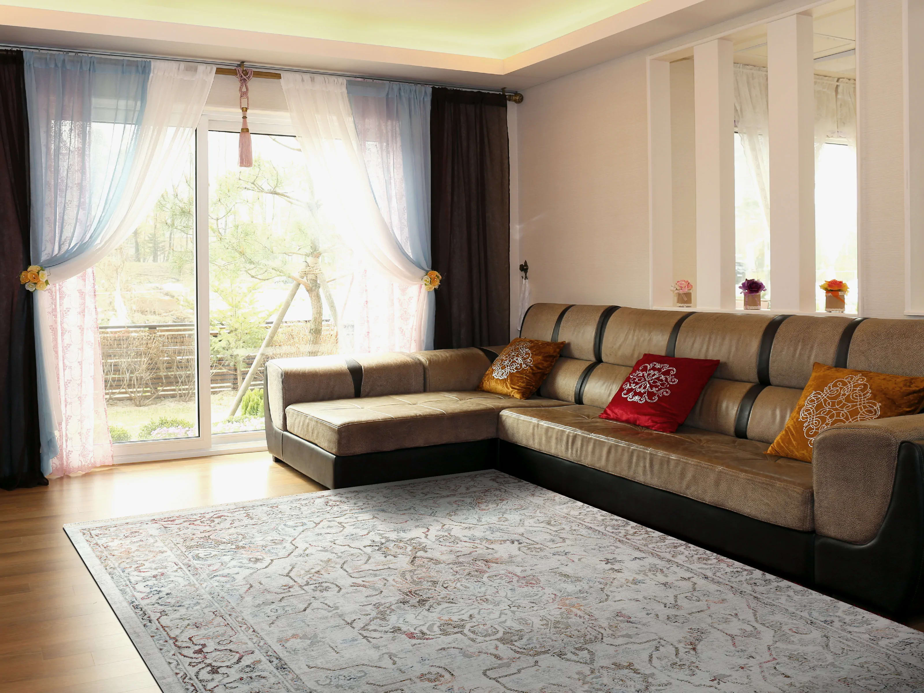 Dynamic Rugs - MOOD - Red Blue Ivory 8457-351 from Znet Flooring