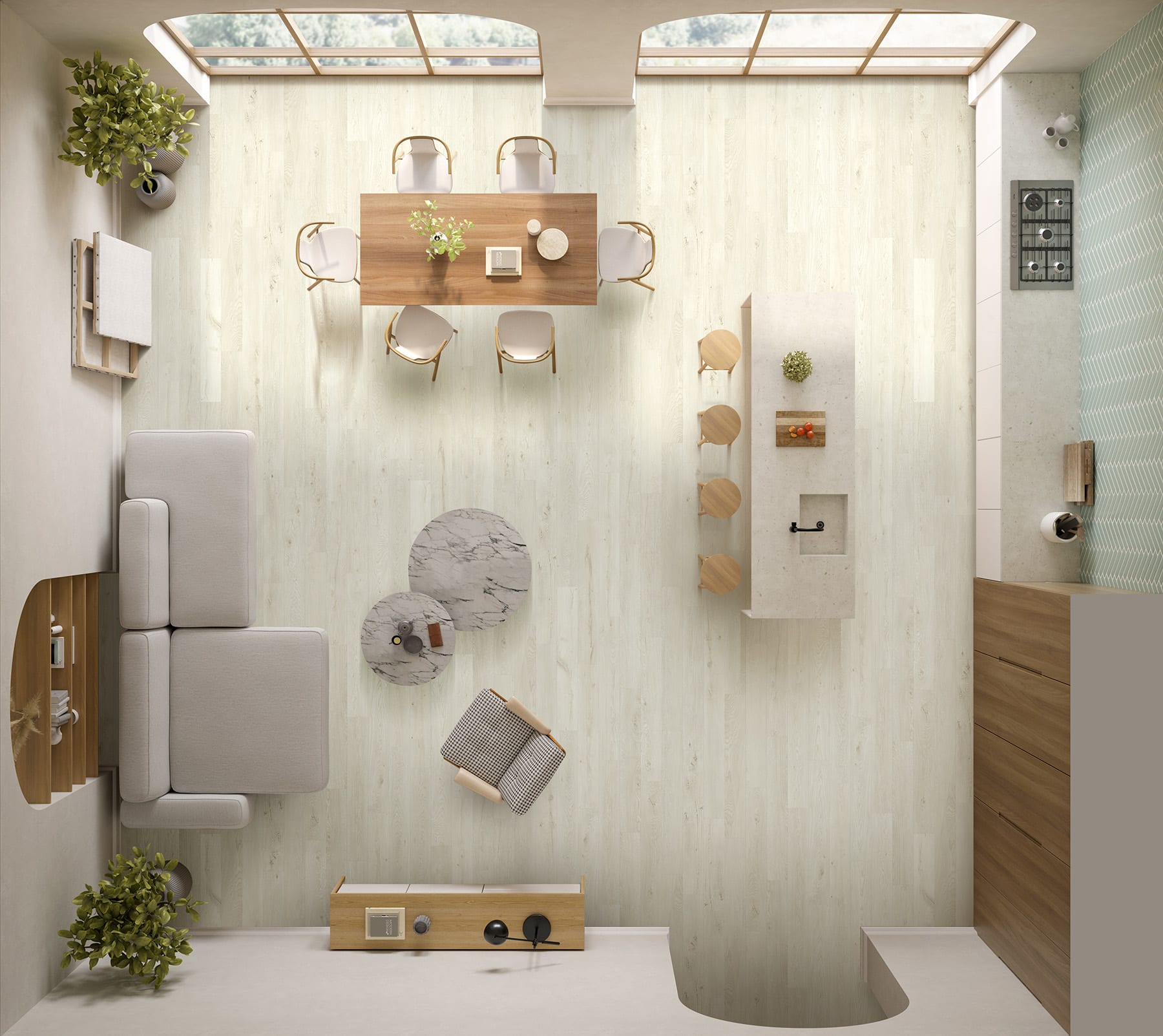 Engineered Floors PureGrain Nurture Vinyl Floors Seamist | 7 in